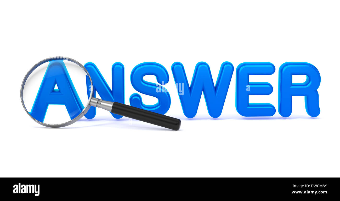 Problem answer concept hi-res stock photography and images - Alamy