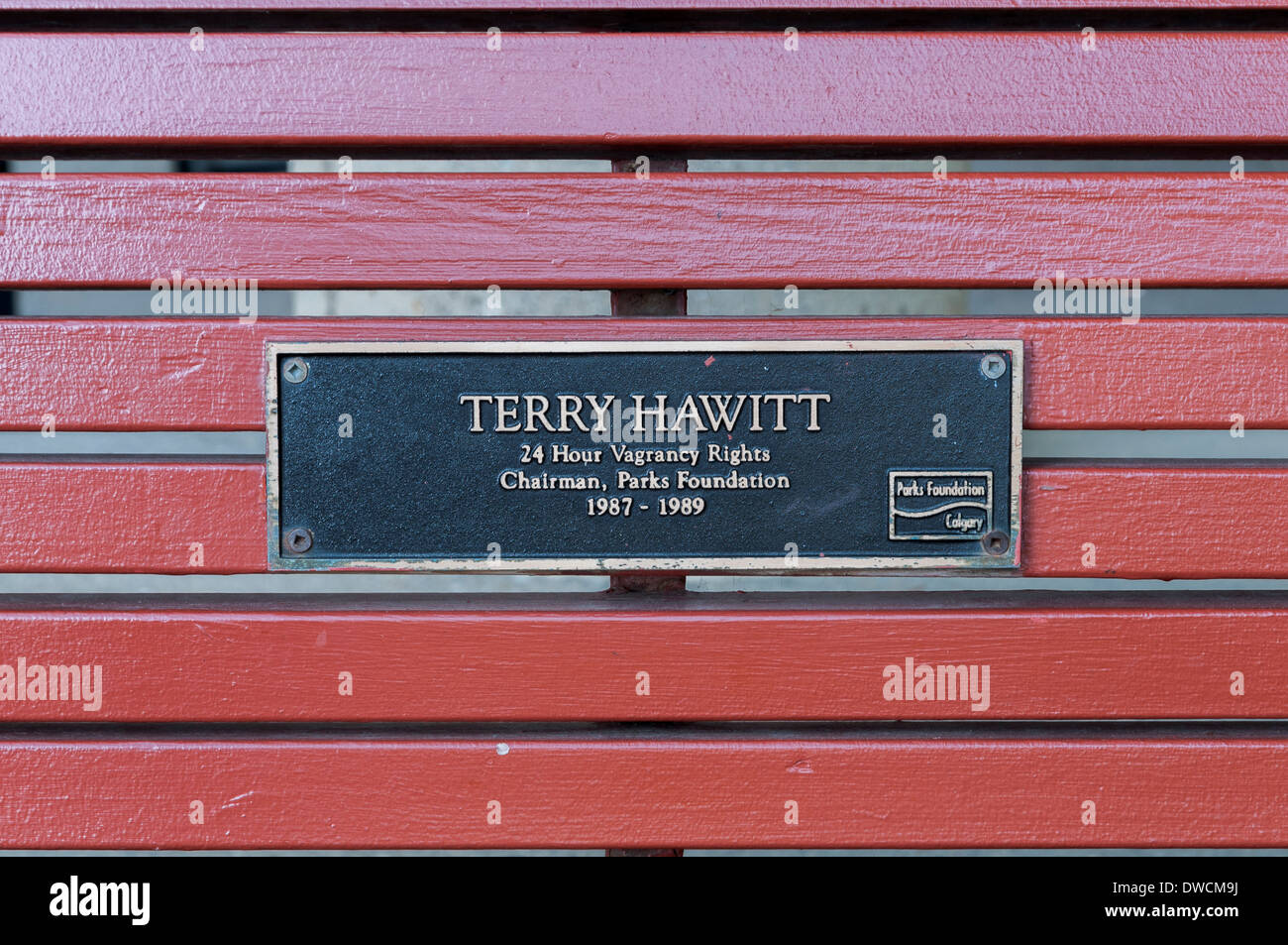 Sign on bench hi-res stock photography and images - Alamy