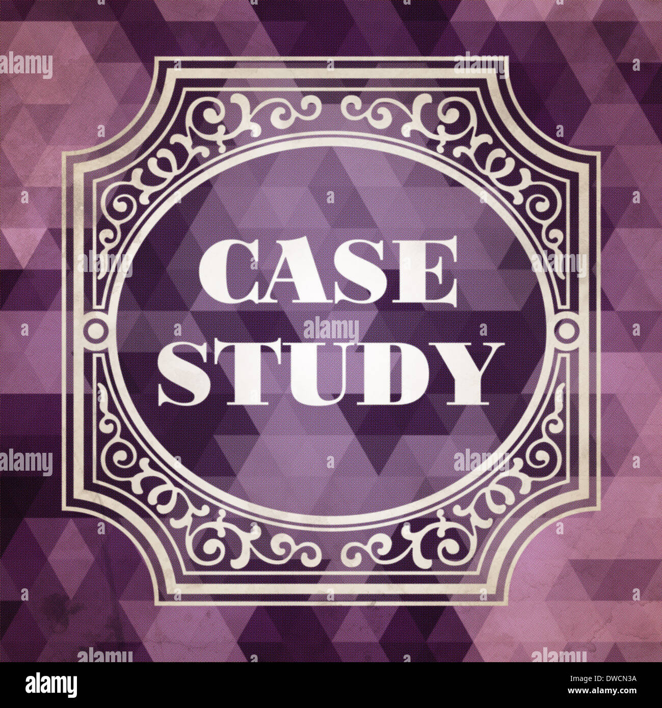 Case Study Concept. Vintage Design Background Stock Photo - Alamy