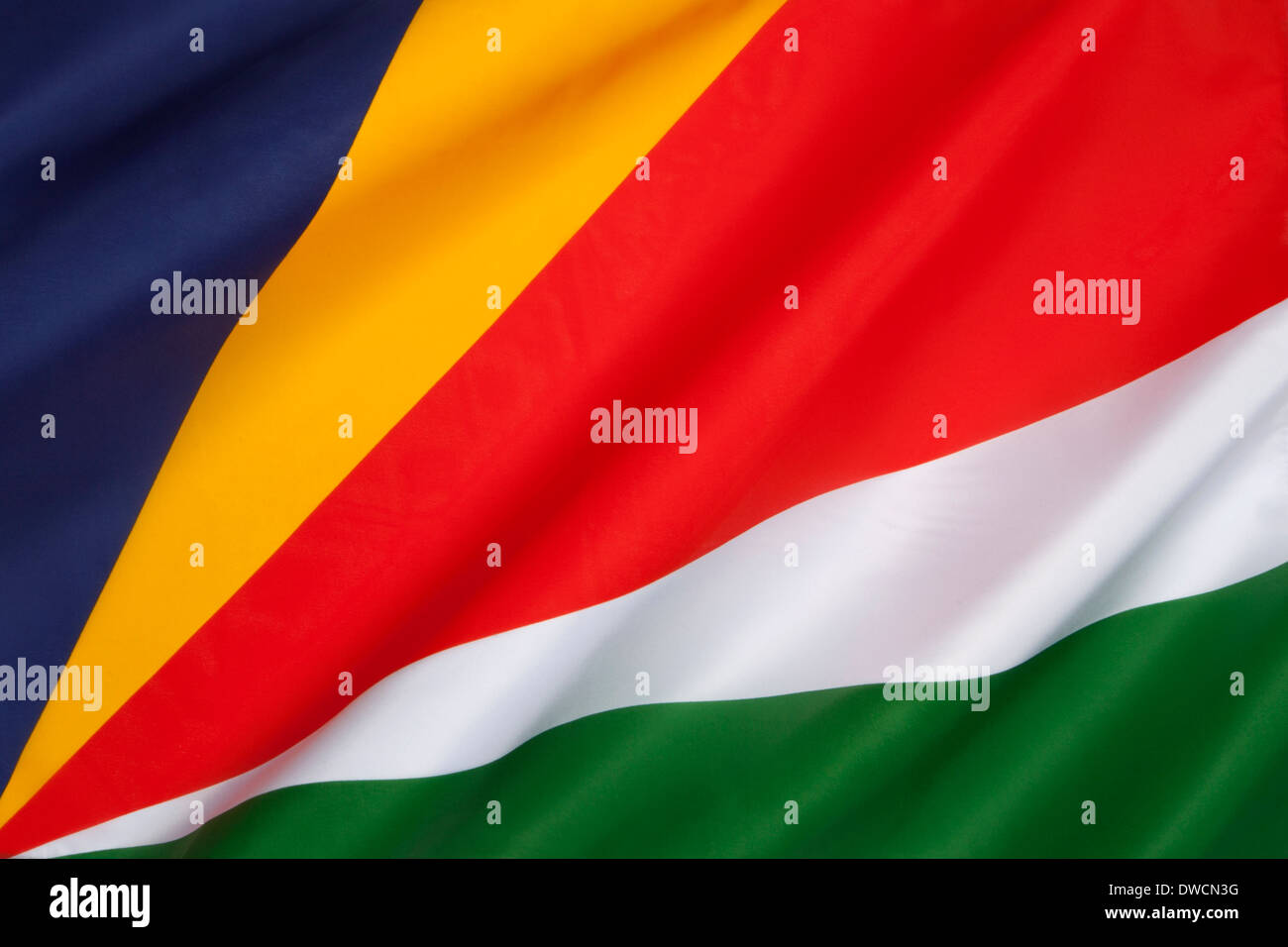 Flag of the Seychelles Stock Photo - Alamy