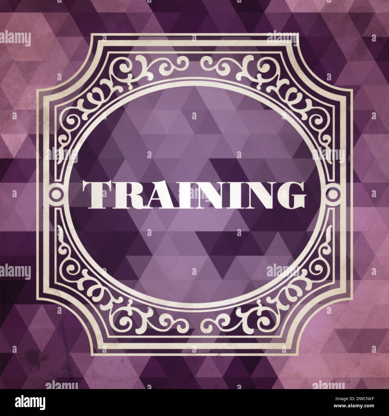 Training Concept. Vintage Design Background Stock Photo - Alamy