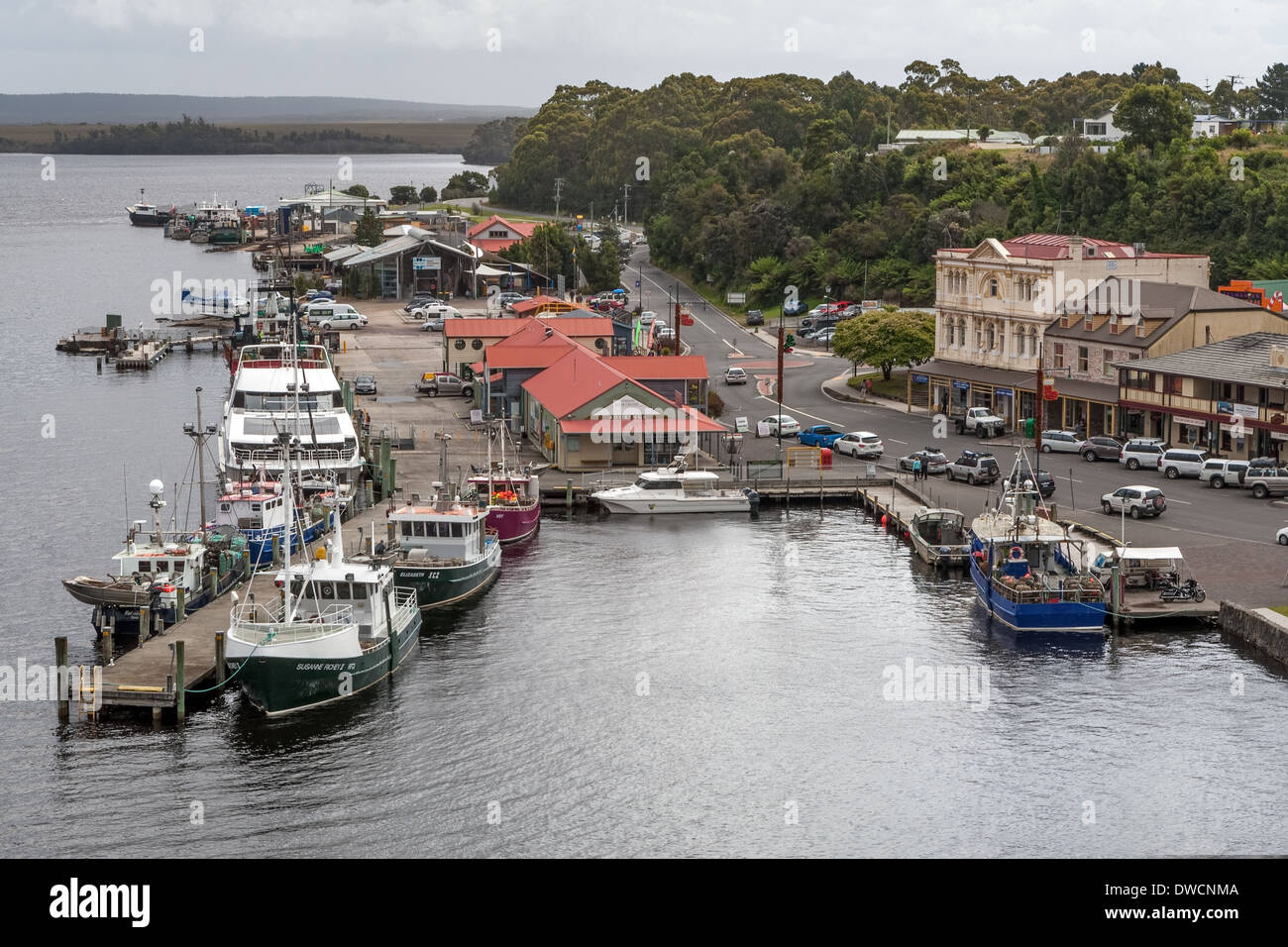 Strahan harbour & Gordon River, Strahan Historic Town, Tasmania ...