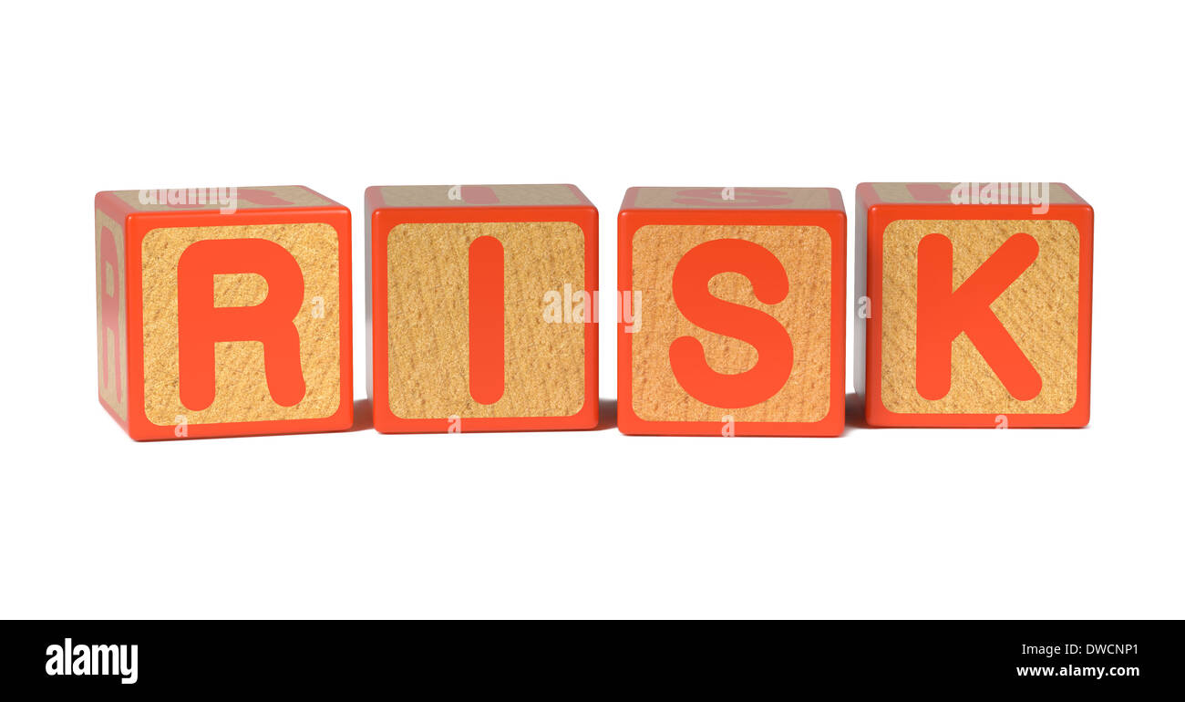 Risk - Colored Childrens Alphabet Blocks Stock Photo - Alamy