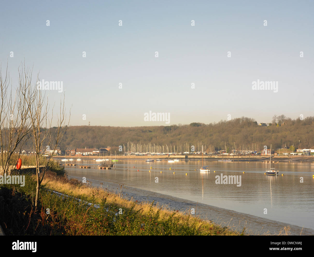 Boats on the river Stock Photo - Alamy