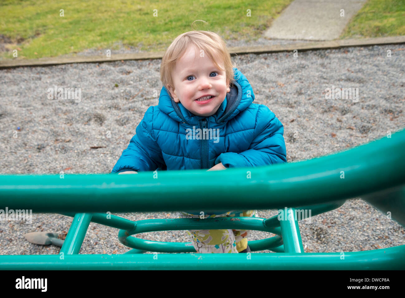 Child in playground Stock Photo - Alamy