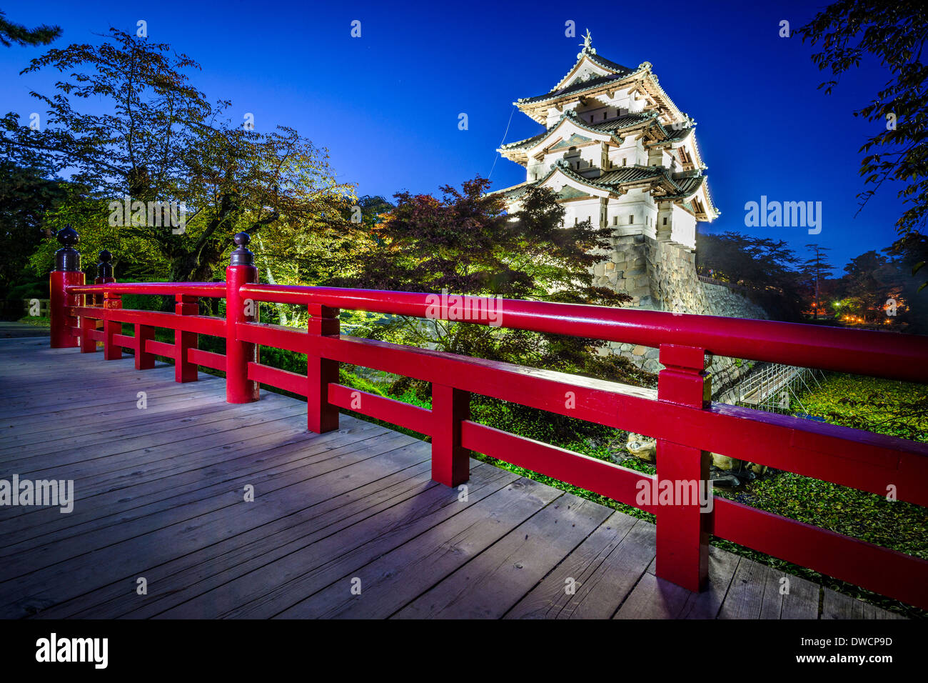 Hirosaki, Japan at Hirosaki Castle which dates from 1611 Stock Photo ...