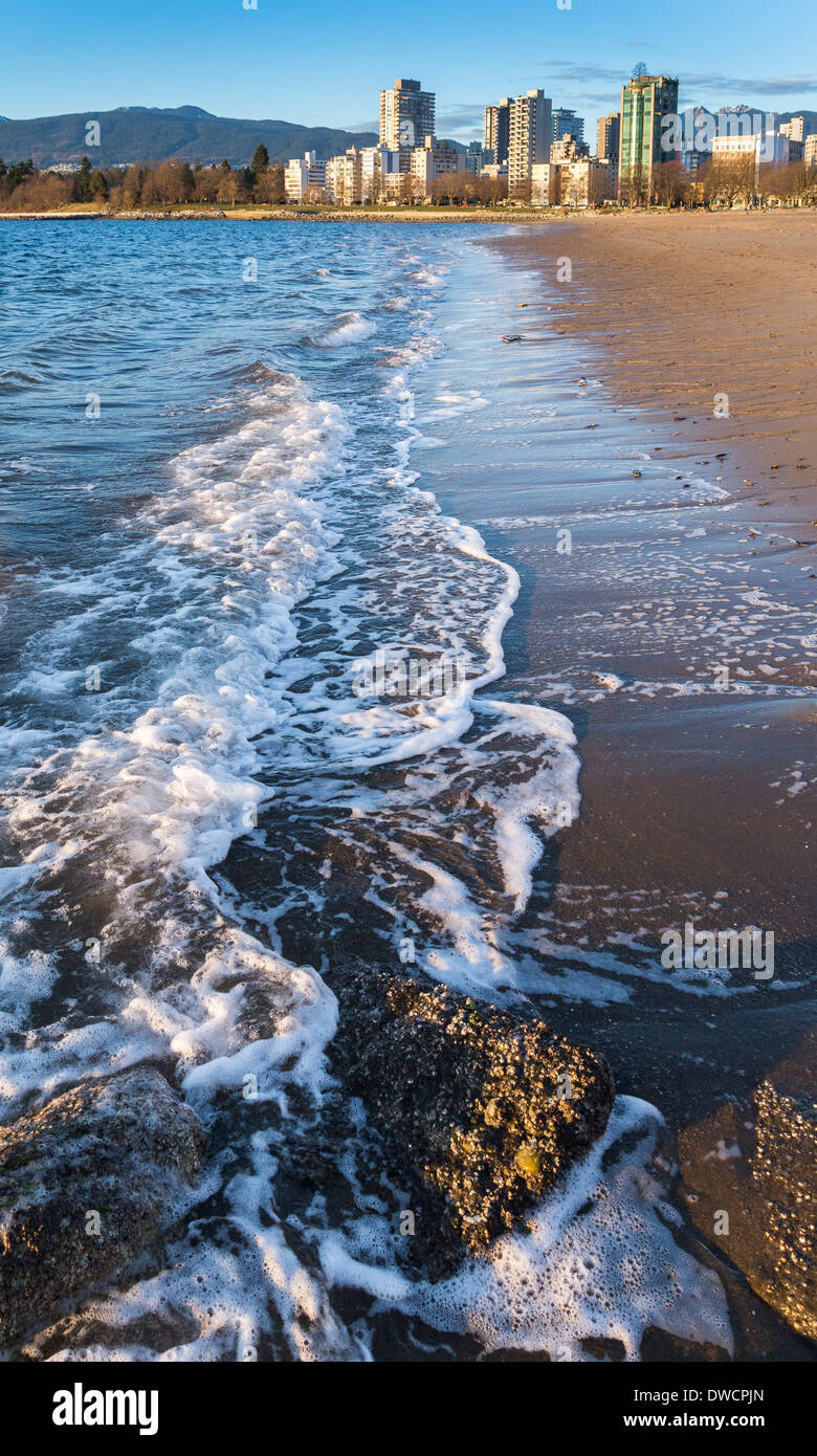 English bay vancouver west end beach shoreline hi-res stock photography ...