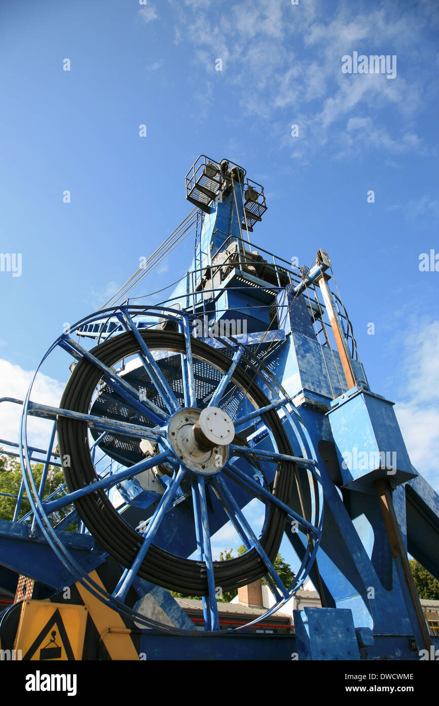 Container crane at the sea port Stock Photo - Alamy