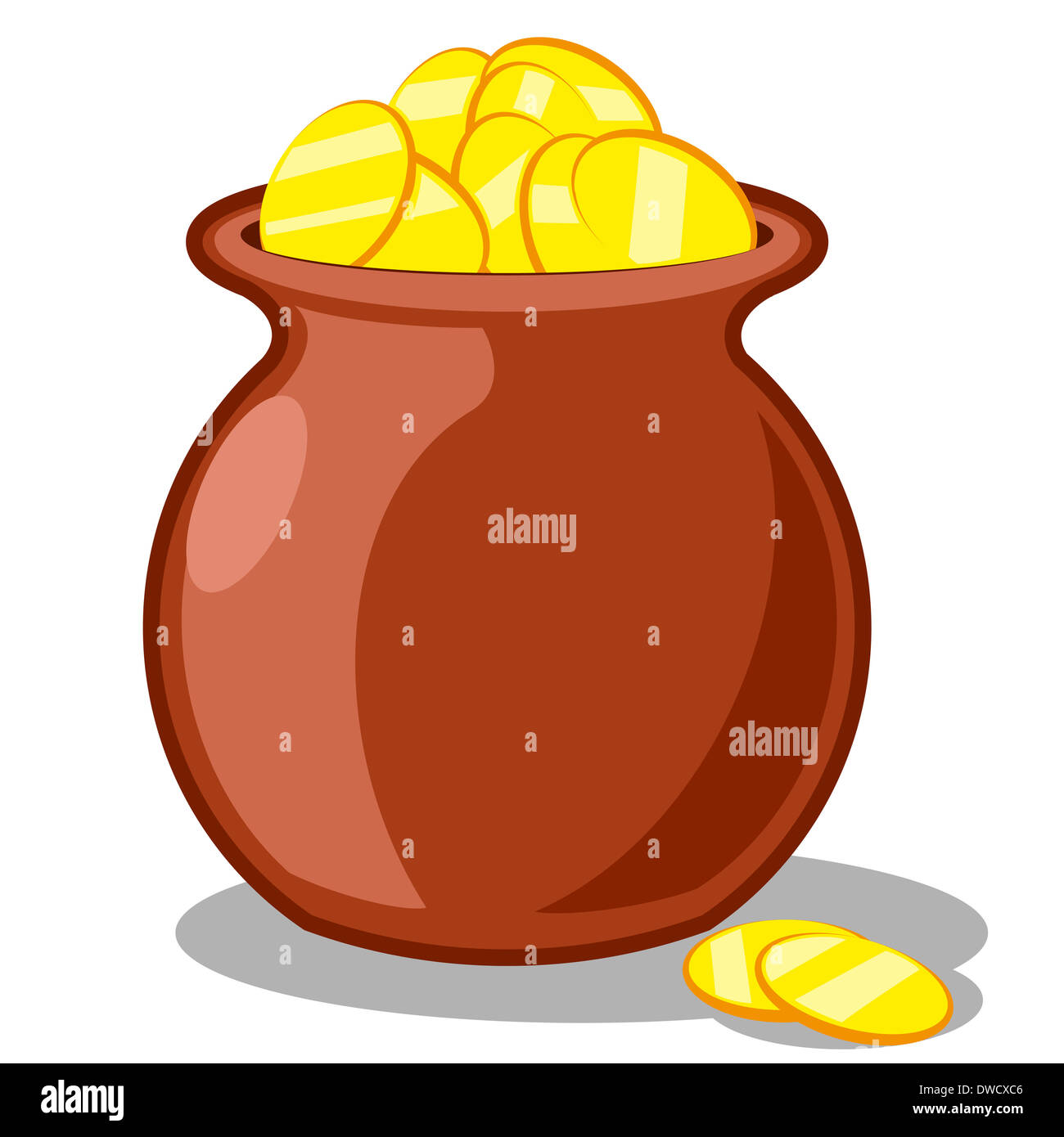 Pot of Gold Stock Photo - Alamy