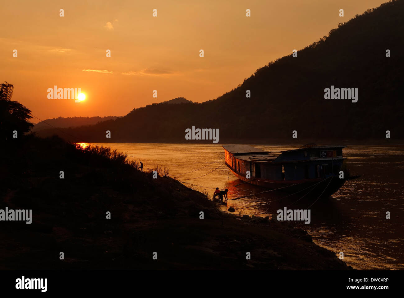 Southeast asia sunset laos hi-res stock photography and images - Alamy