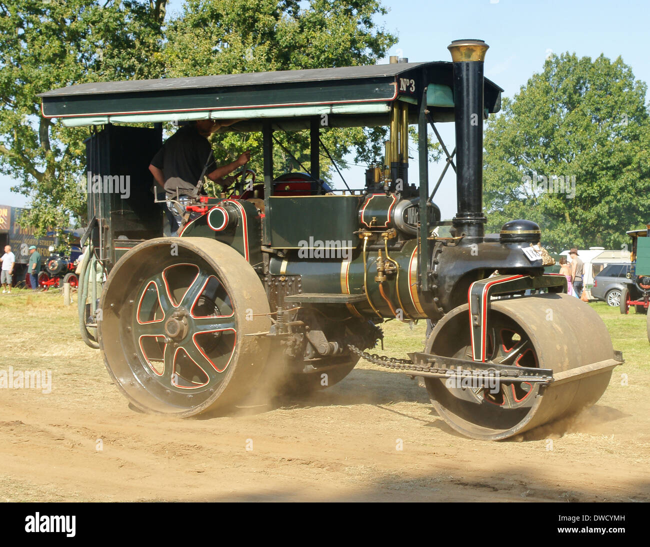 Marshal compound steam roller at 2012 bedford steam rally Stock Photo ...