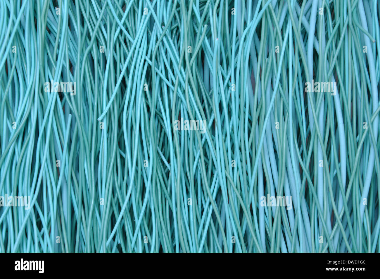 Turquoise cables, the concept of energy sources in the energy Stock ...