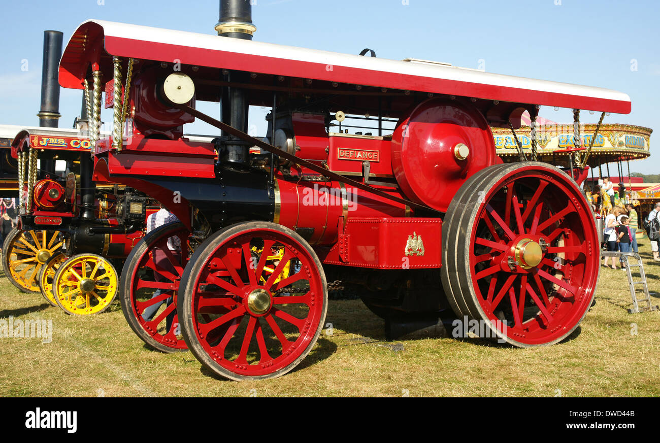 1909 Fowler coal fired steam traction engine 9009 Defiance at Bedford ...