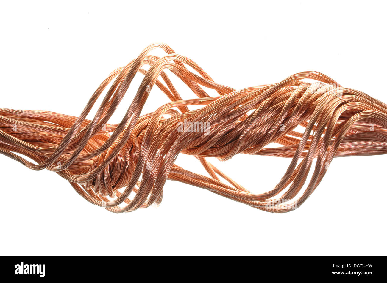 Copper wire, the concept of the energy industry Stock Photo - Alamy