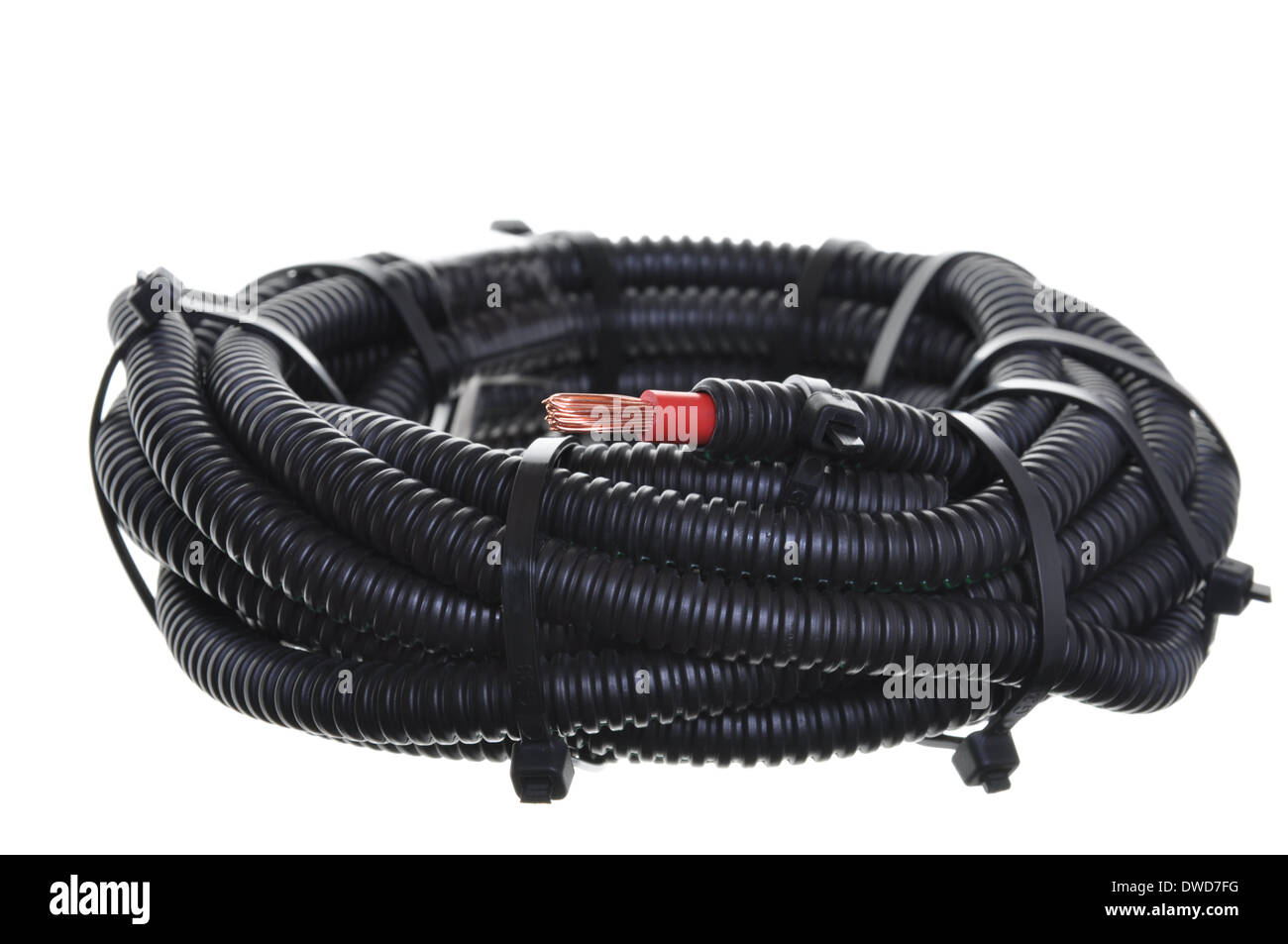 Cable protection pipe Cut Out Stock Images & Pictures - Alamy