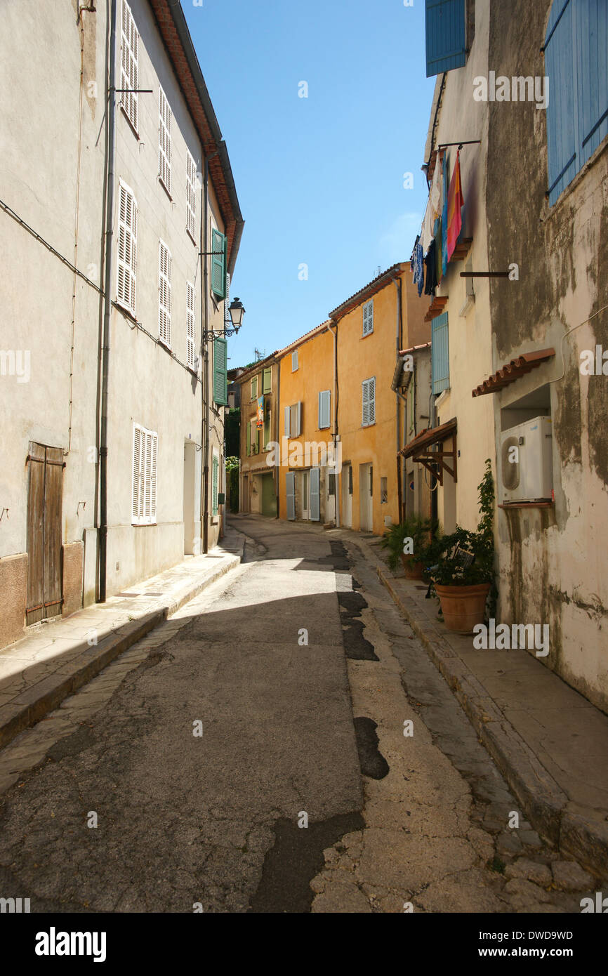 Village street and houses in Collobrières, France Stock Photo - Alamy