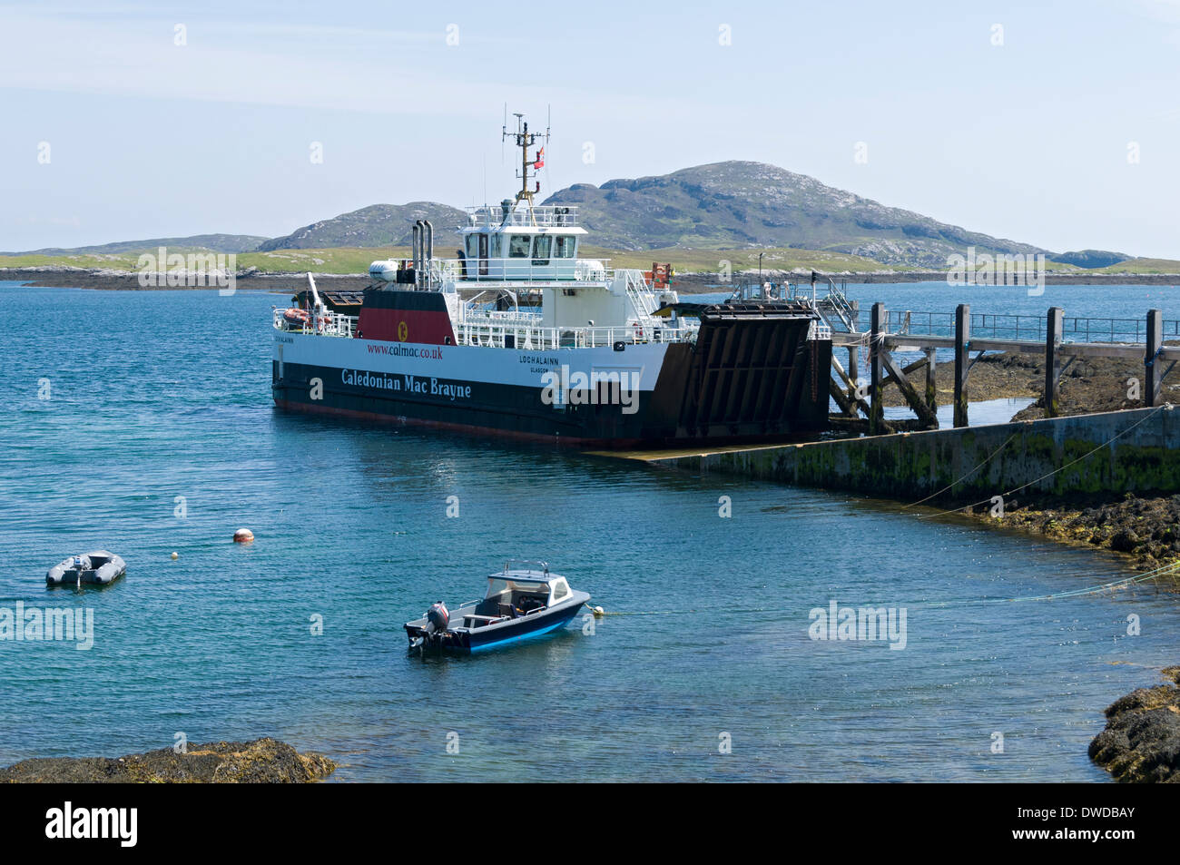 On board the Caledonian Macbrayne ferry the 'Loch Alainn' at Ardmore ...