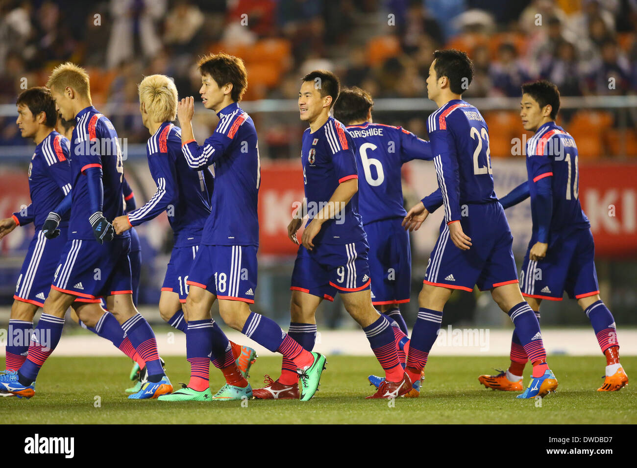 National Stadium, Tokyo, Japan. 5th Mar, 2014. Japan team group (JPN ...