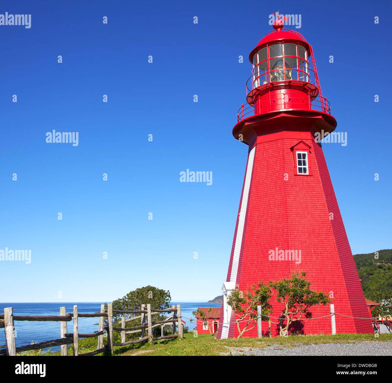 La Martre Lighthouse, Quebec, Canada Stock Photo - Alamy