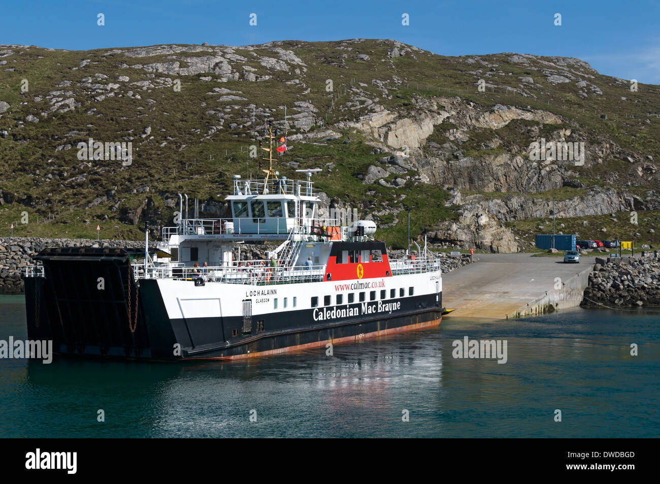 The Caledonian Macbrayne ferry the 'Loch Alainn', at the Island of ...