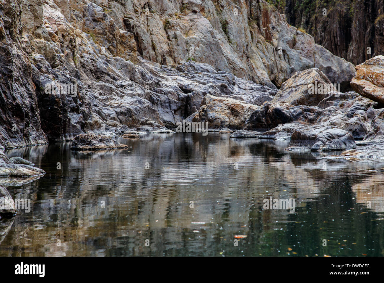 reflections in river Stock Photo - Alamy