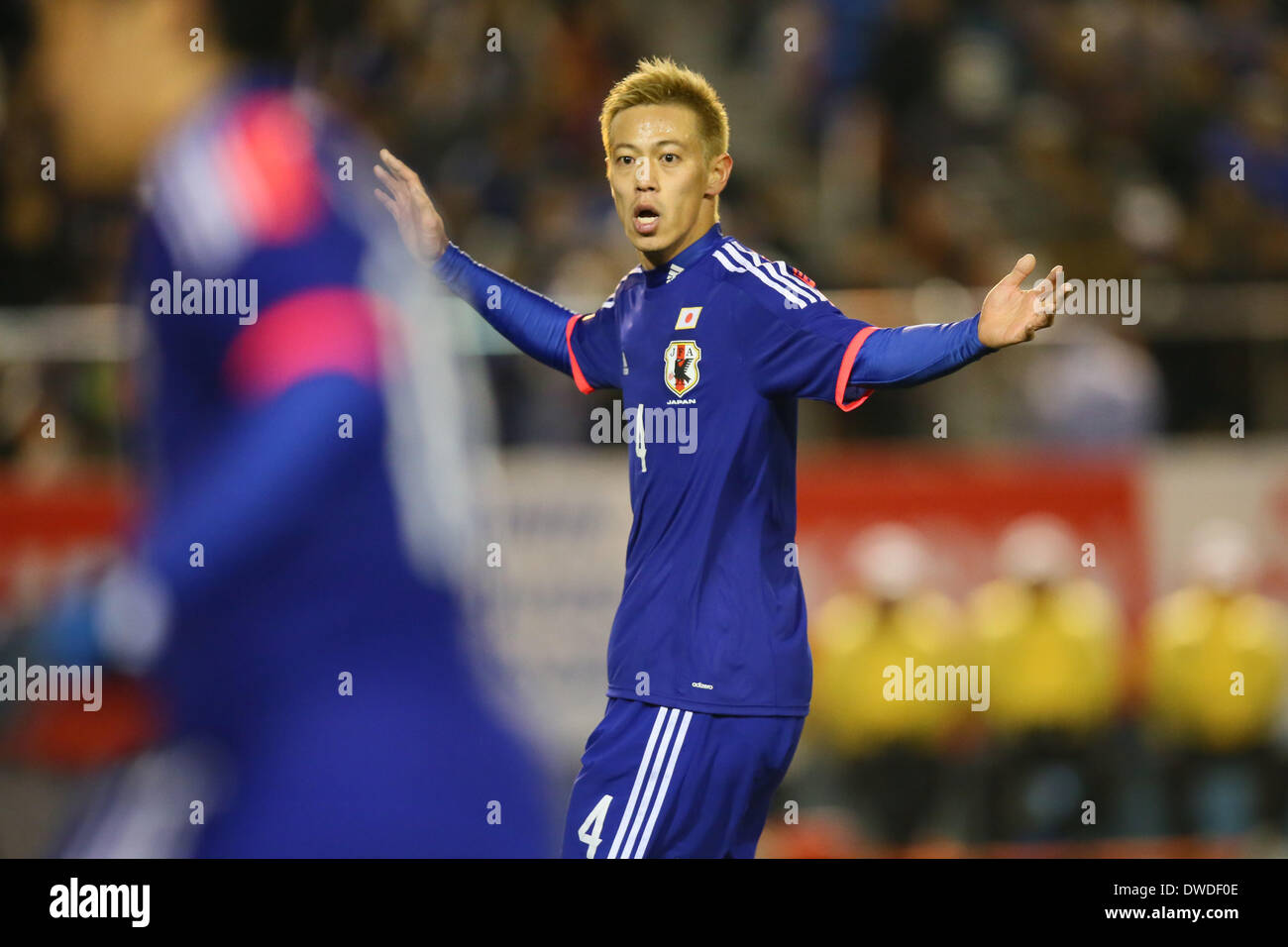 National Stadium, Tokyo, Japan. 5th Mar, 2014. Keisuke Honda (JPN ...