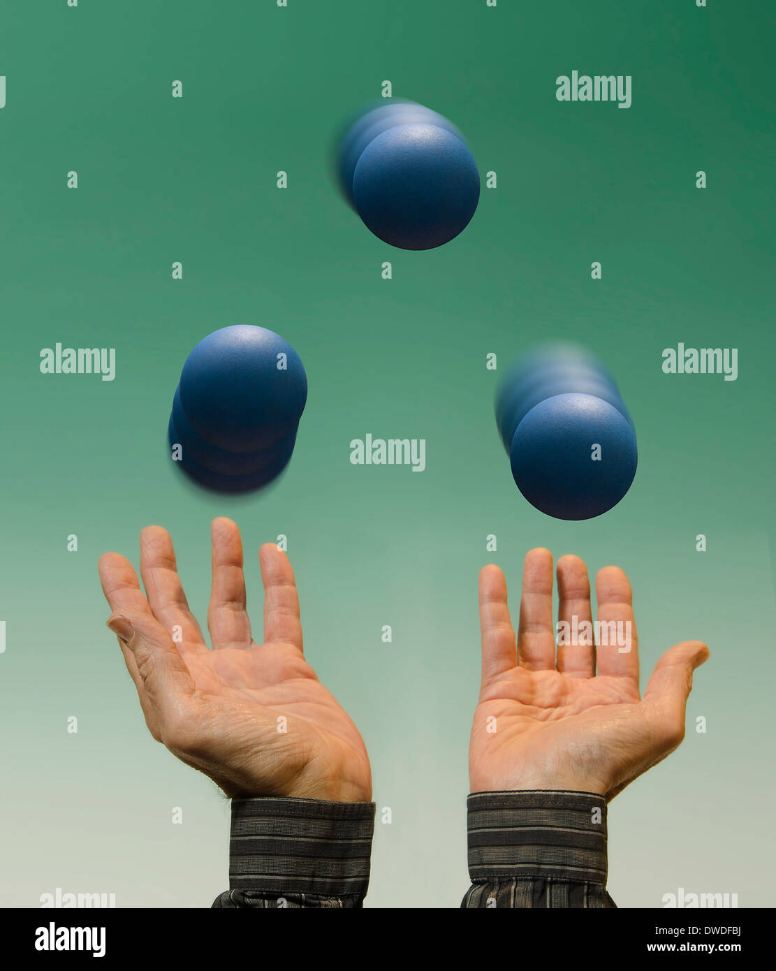 Three blue balls hi-res stock photography and images - Alamy