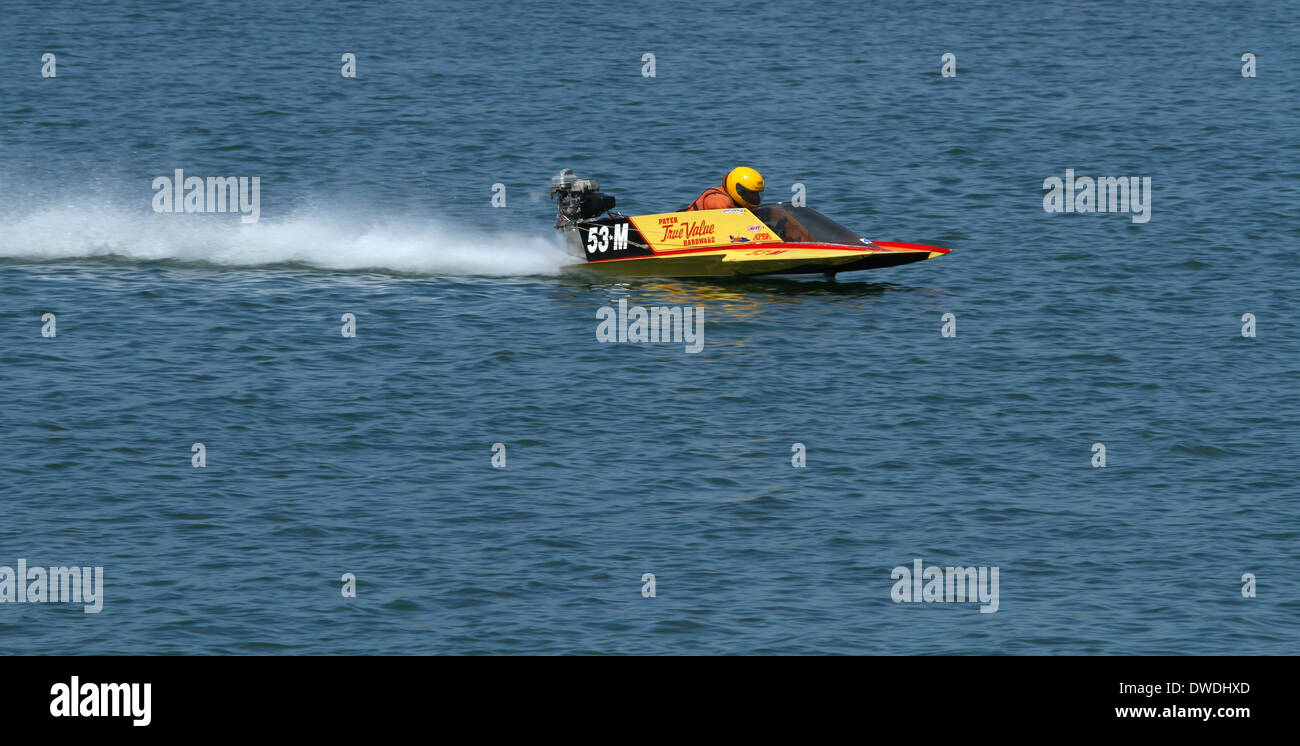Power Boat Racing Stock Photo - Alamy