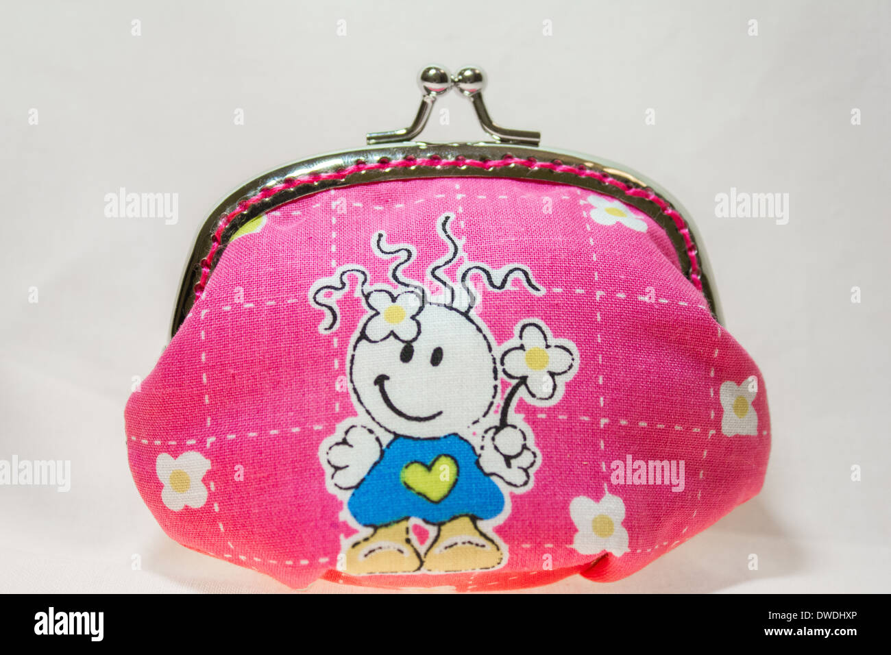 Small woman purse with withe background Stock Photo - Alamy