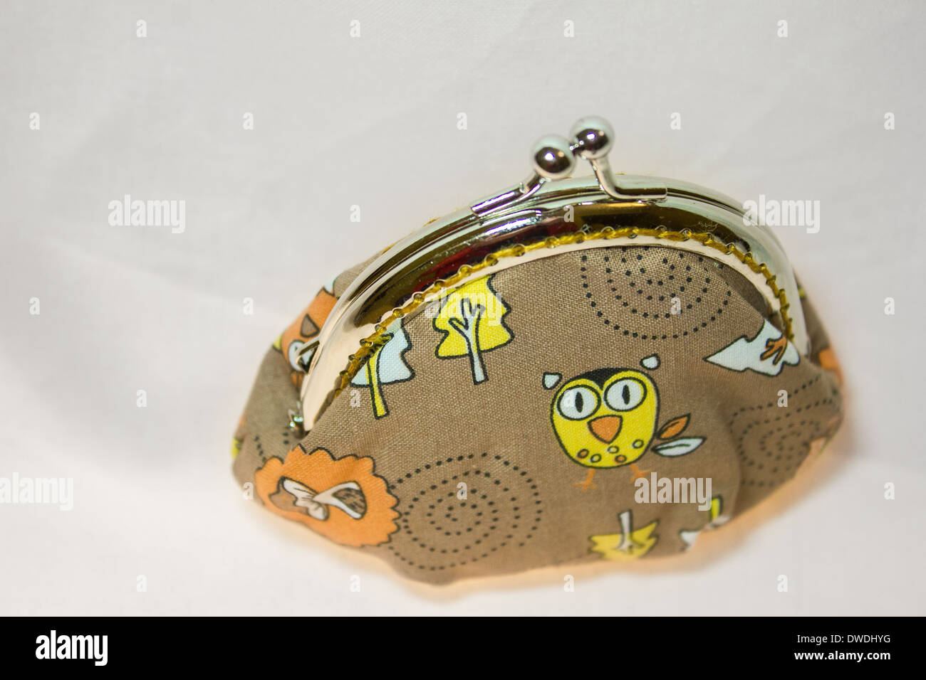 Small woman purse with withe background Stock Photo - Alamy