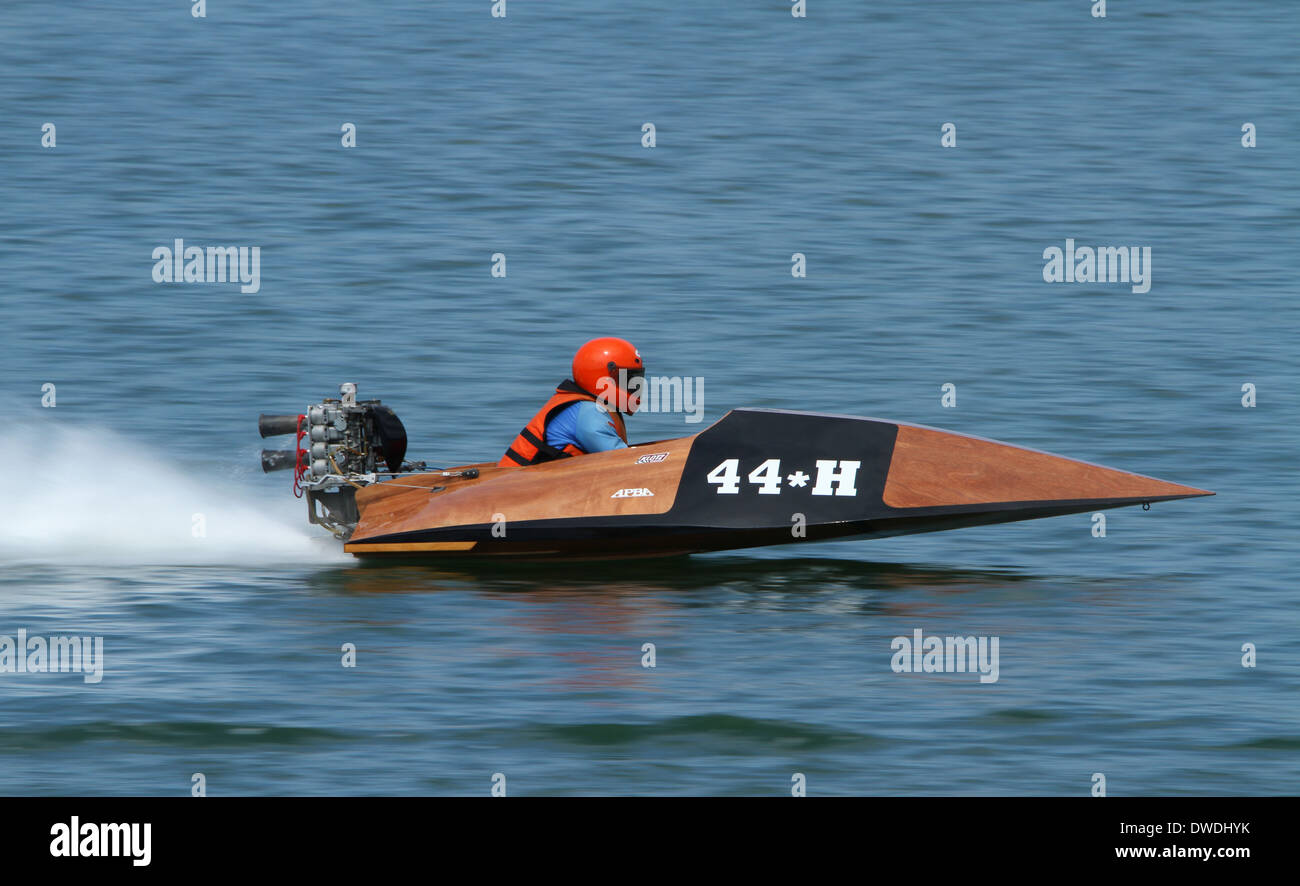 Power Boat Racing Stock Photo - Alamy