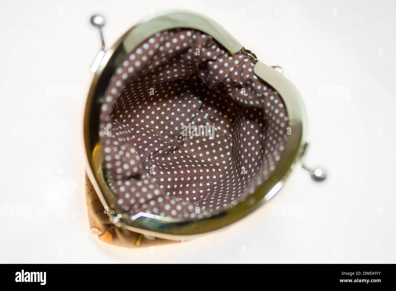 Small woman purse with withe background Stock Photo - Alamy