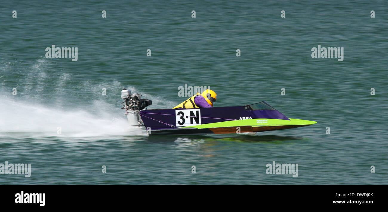 Power Boat Racing Stock Photo - Alamy
