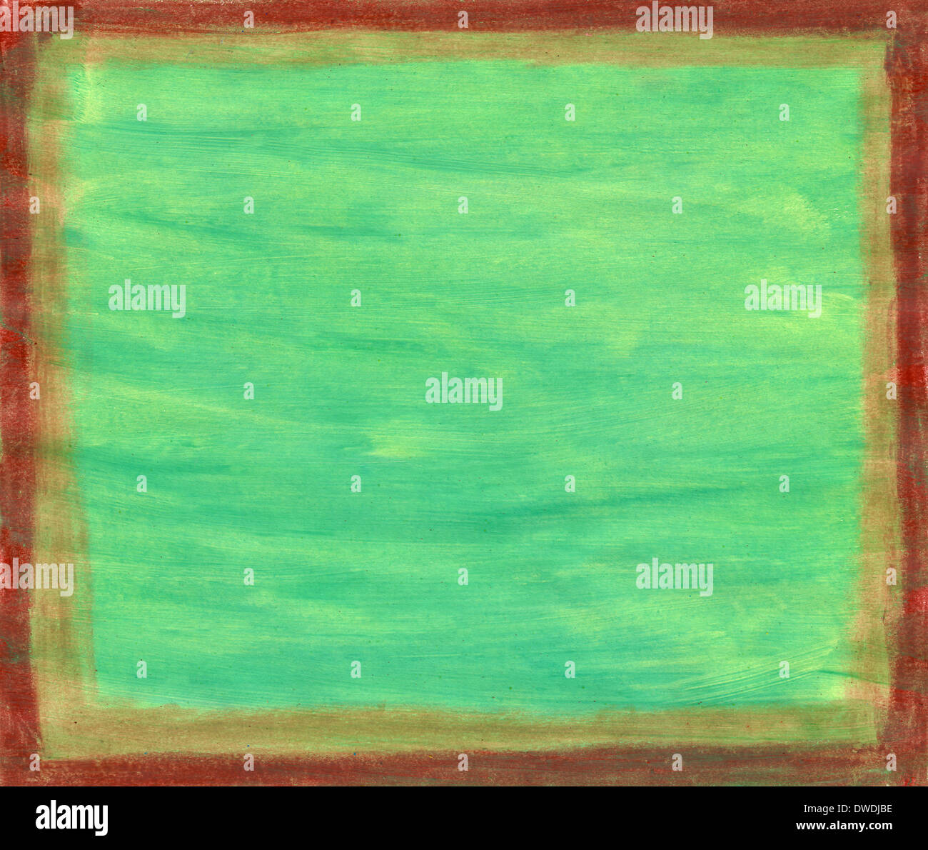 Brown and green tempera and crayon empty frame Stock Photo - Alamy