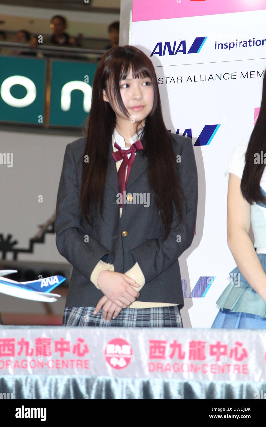 Hong Kong, China. 4th Mar, 2014. Japanese pop girl group AKB48 meet ...