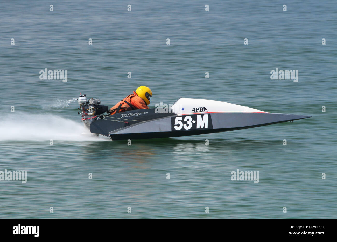 Power Boat Racing Stock Photo - Alamy
