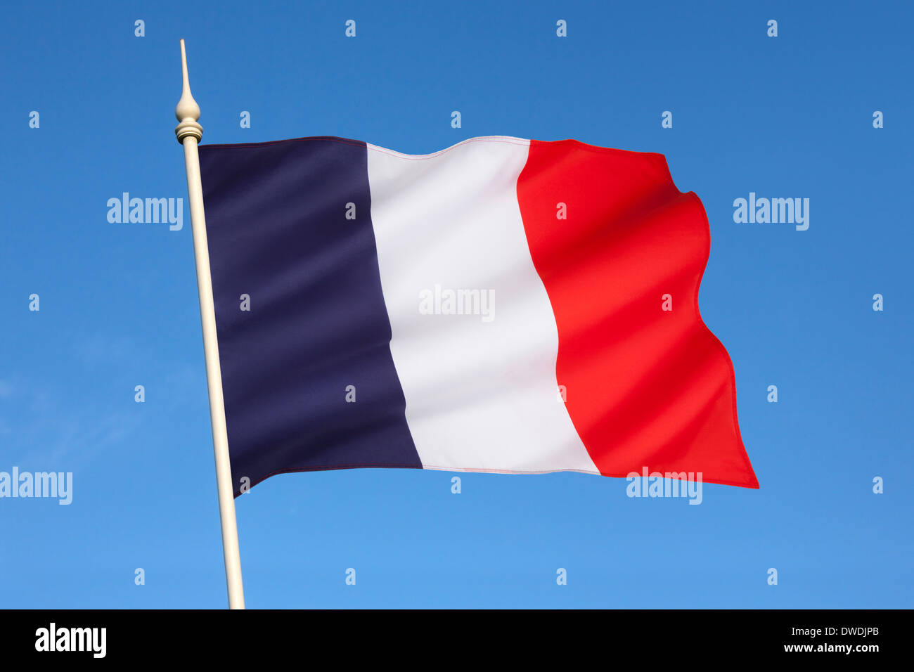The national flag of France Stock Photo - Alamy