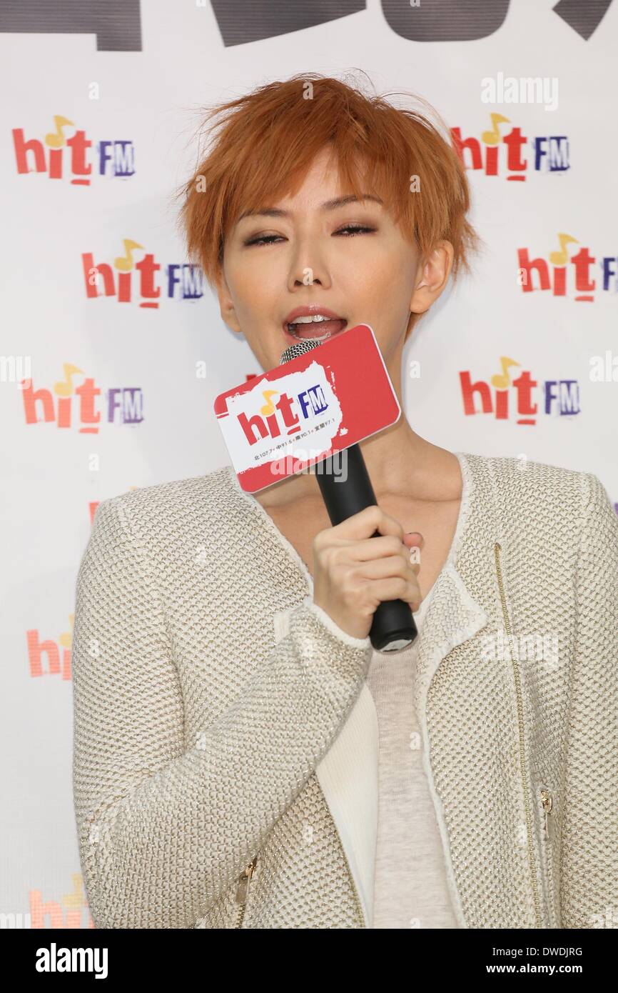 Taipei, China. 4th Mar, 2014. Singer Stefanie Sun promotes her new ...