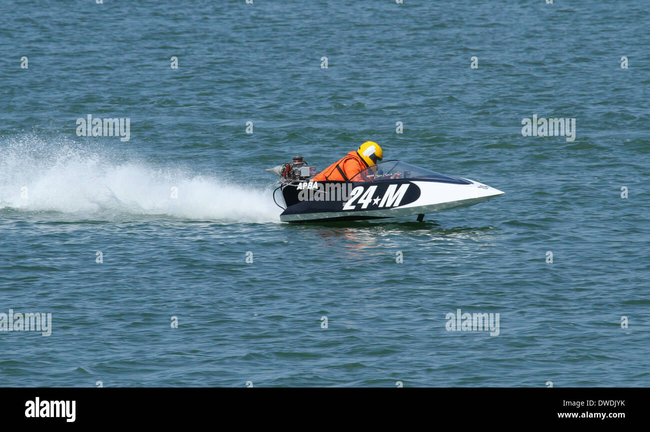 Power Boat Racing Stock Photo - Alamy