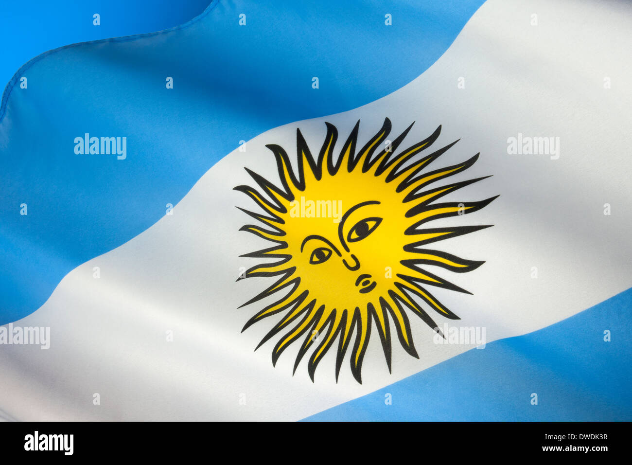 The national flag Argentina Stock Photo - Alamy
