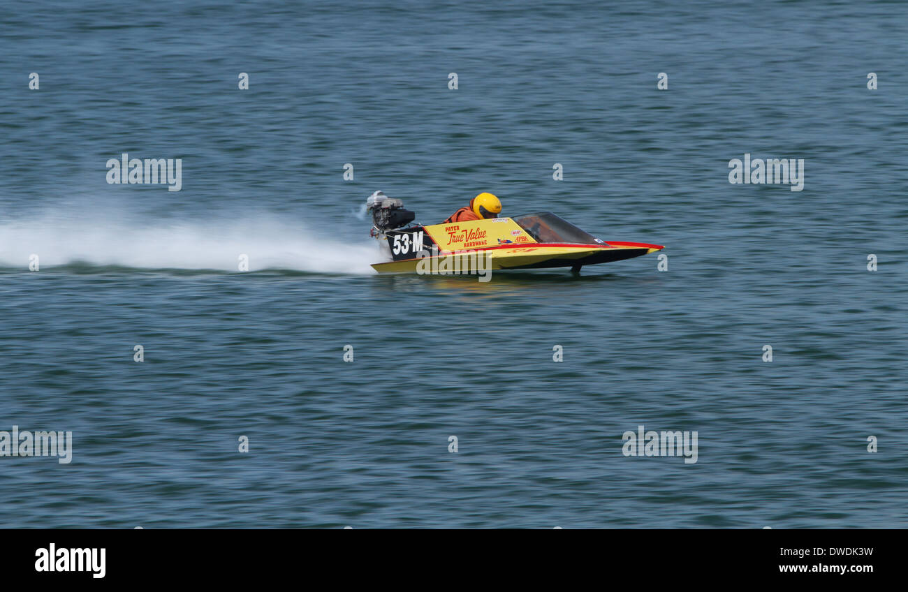 Power Boat Racing Stock Photo - Alamy