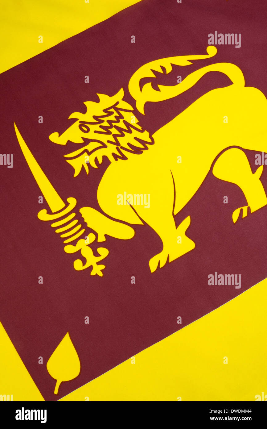 The flag of Sri Lanka Stock Photo - Alamy