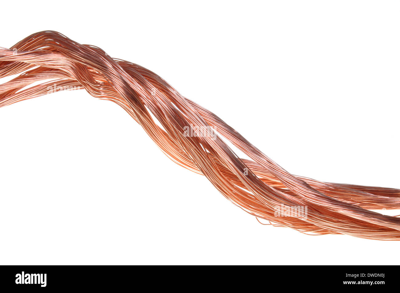 Copper wire, a symbol of growth and development in industry Stock Photo ...