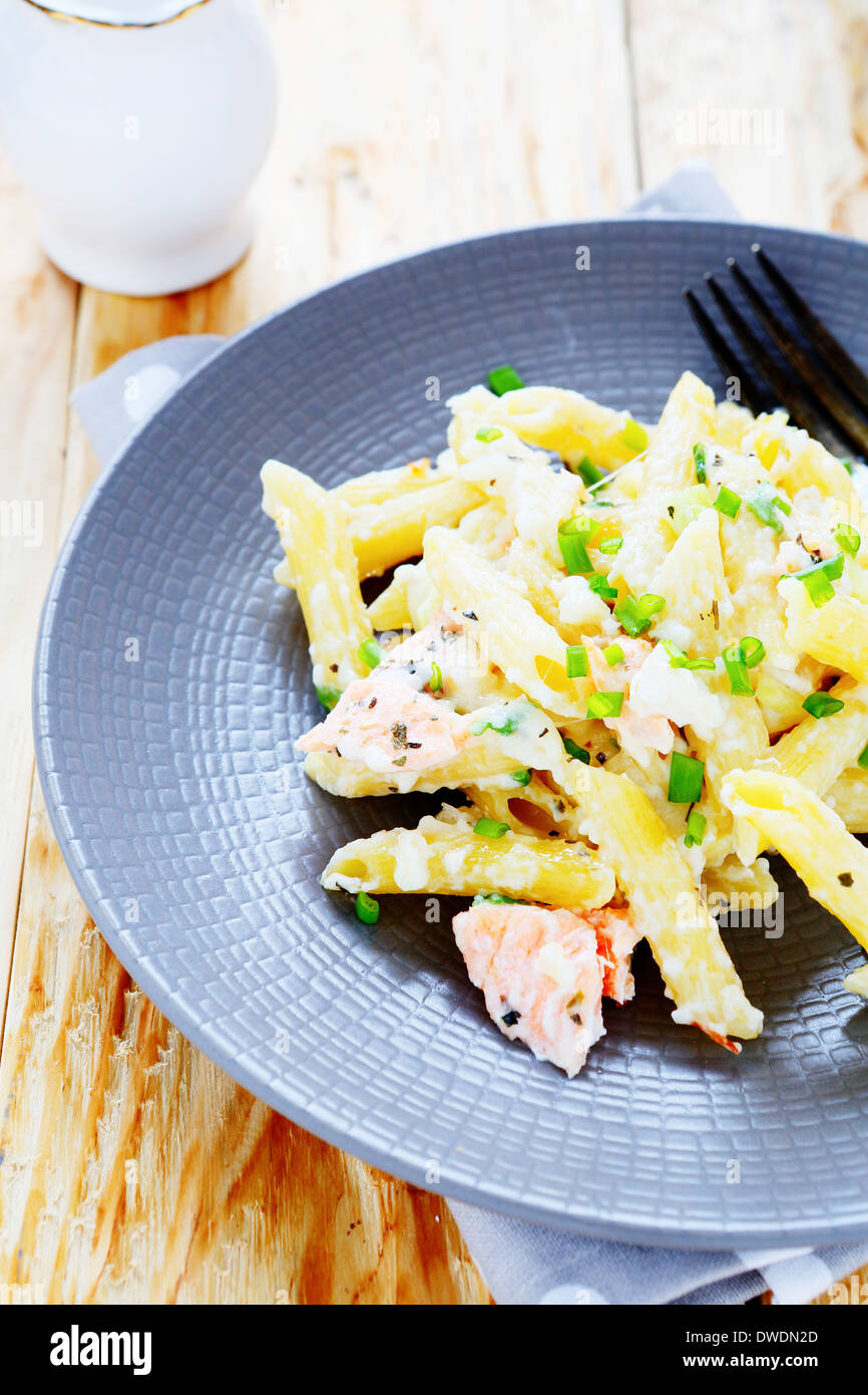 Italian penne pasta fish hi-res stock photography and images - Alamy