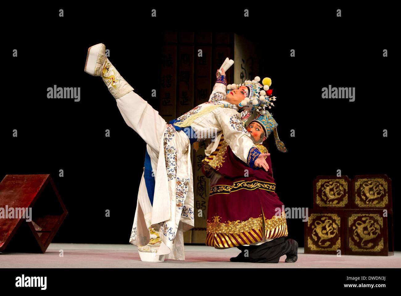 Toronto, Canada. 5th Mar, 2014. Actors from Shanghai Peking Opera ...