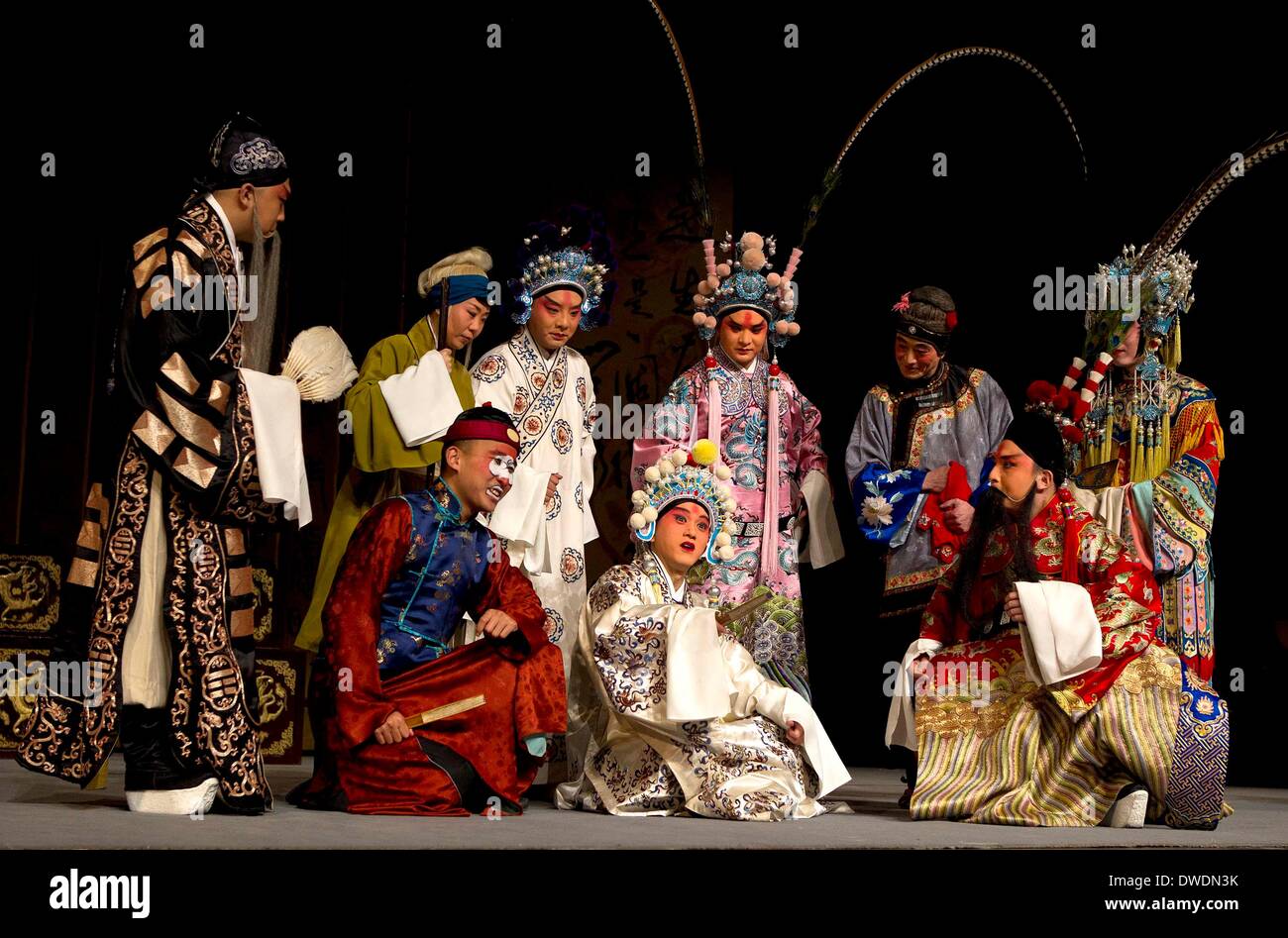 Toronto, Canada. 5th Mar, 2014. Actors from Shanghai Peking Opera ...