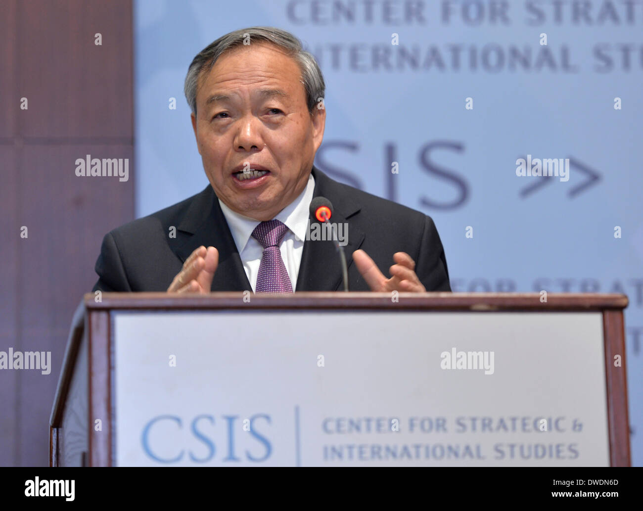 Washington, USA. 6th Mar, 2014. Zheng Xinli, executive vice president ...