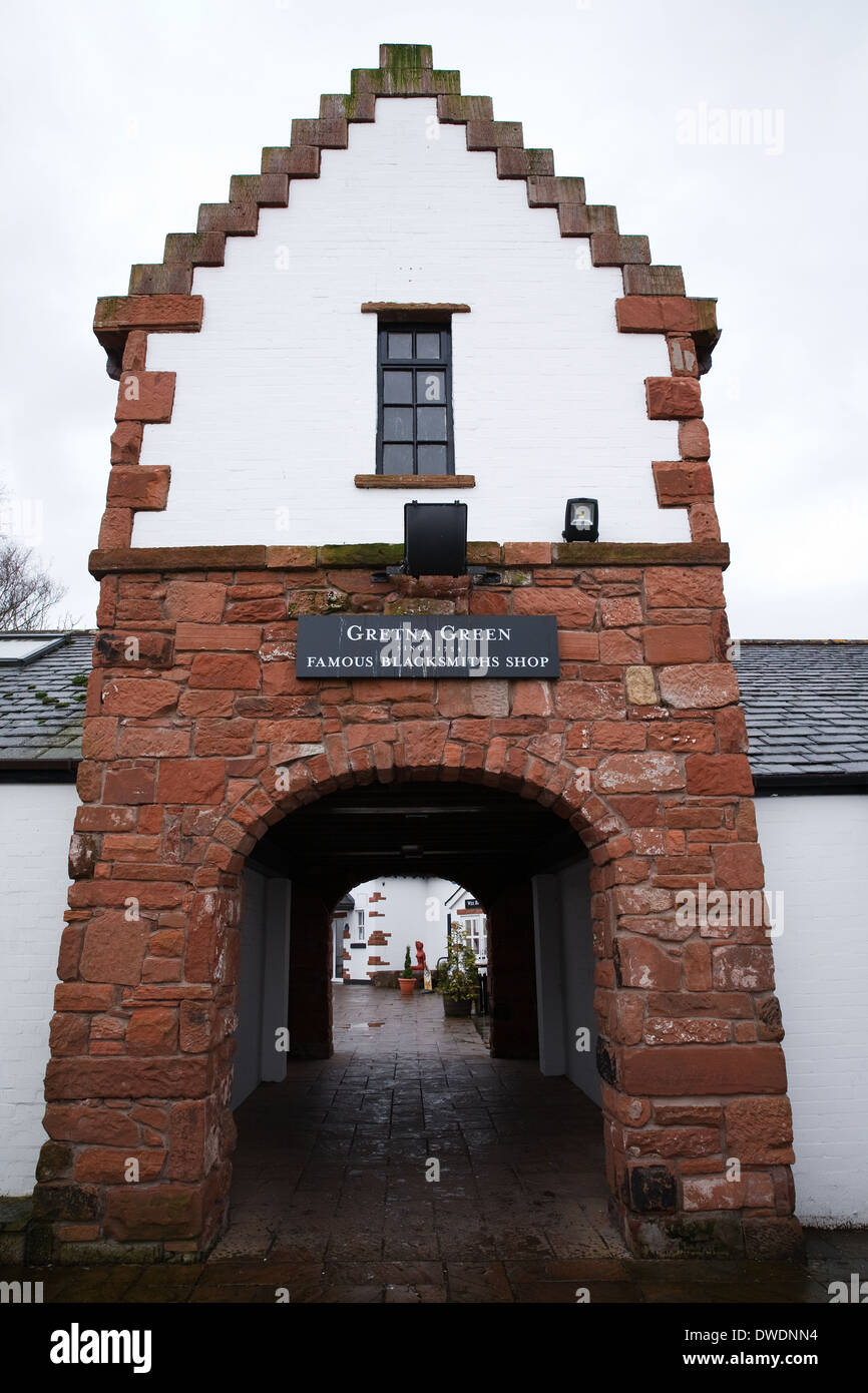 Gretna Green world famous Blacksmiths cottage which has been holding ...