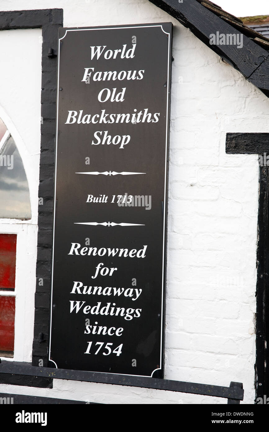 Gretna Green world famous Blacksmiths cottage which has been holding ...