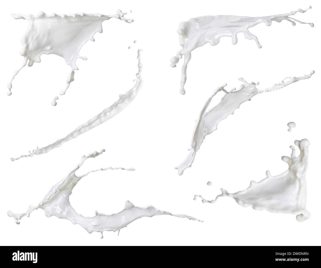 white milk isolated on white background Stock Photo - Alamy